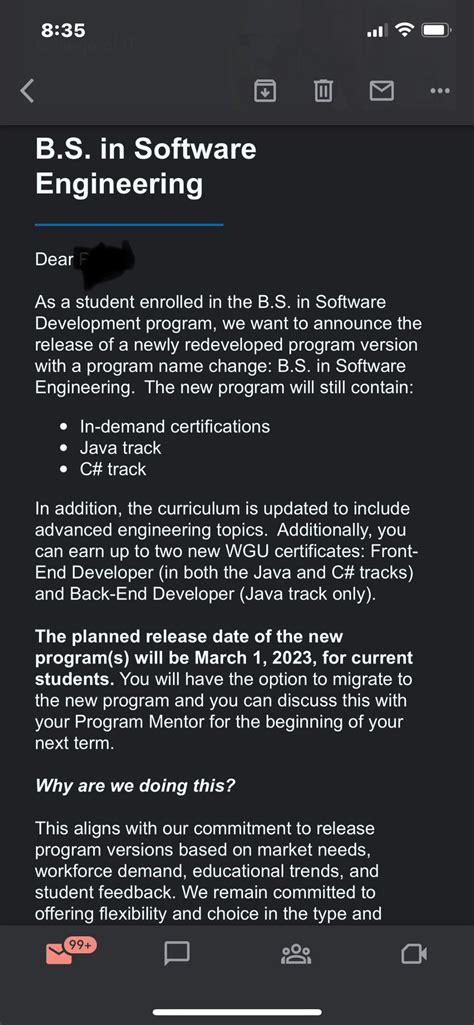 Software Engineering Degree Announcement Rwgu