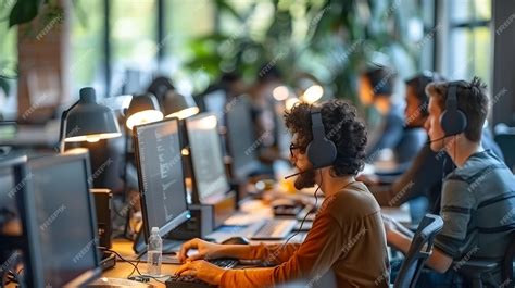 Corporate Hackathon Event With Programmers Intensively Coding In The