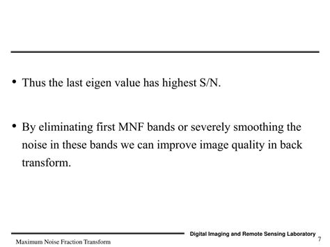Ppt Maximum Noise Fraction Transform Powerpoint Presentation Free Download Id4351267