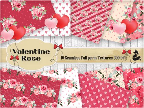 Second Life Marketplace Ff Valentine Rose Seamless Textures