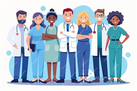 Premium Vector A Cartoon Illustration Of A Diverse Group Of