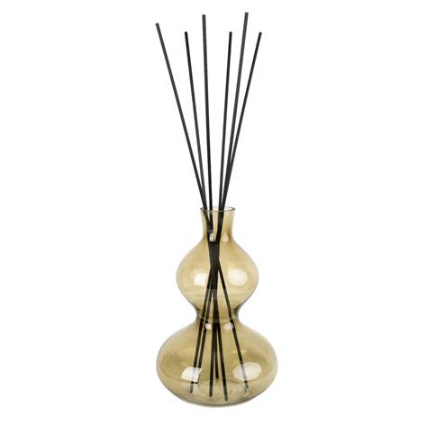 500ml Reed Diffuser Wavy Glass Olive Green 4pk Candlelight Home