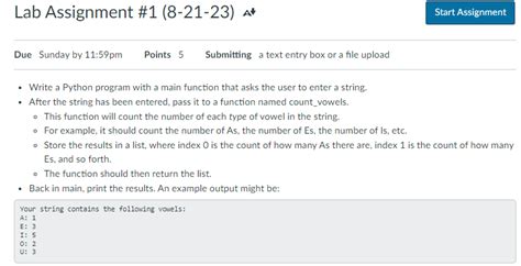 solved lab assignment 1 8 21 23 due sunday by 11 59pm