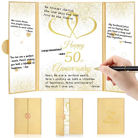 Engrowtic 50th Anniversary Decorations Gold Wedding