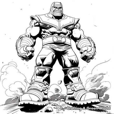 Thanos Coloring Pages Free And Printable