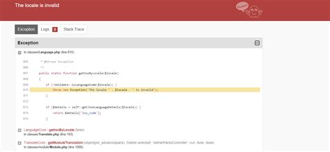 Error The Locale Is Invalid Desarrolladores Prestashop Prestashop Forums