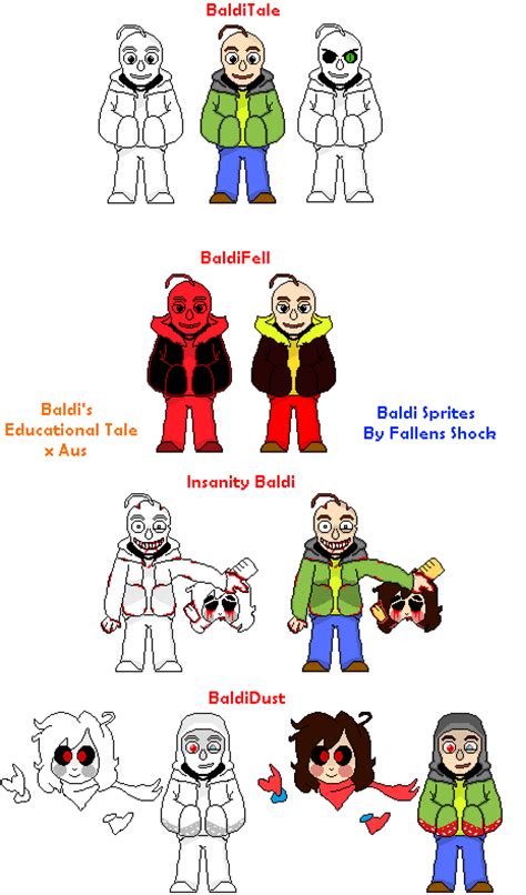 Baldis Educational Tale Baldi Sprites Aus By Fallenshome44 On Deviantart