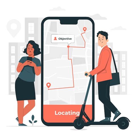 Free Vector Map Light Concept Illustration