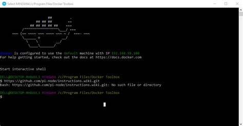 How To Successfully Run The Docker Toolbox · Issue 28 · Pi Node