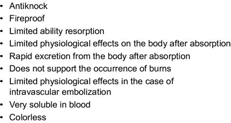 Features Of Ideal Gas For Insufflation In Laparoscopy Download Table
