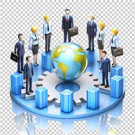 Business Concept On White Backgroud Premium Ai Generated Psd