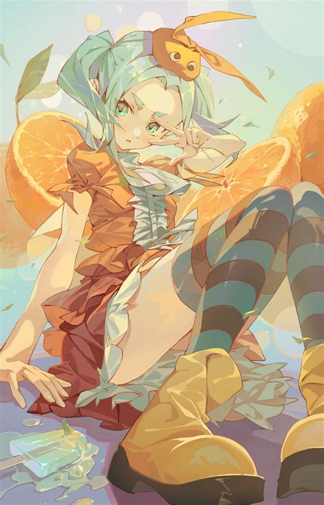 Hxxg Ononoki Yotsugi Monogatari Series Absurdres Commentary Request Highres Aqua Eyes