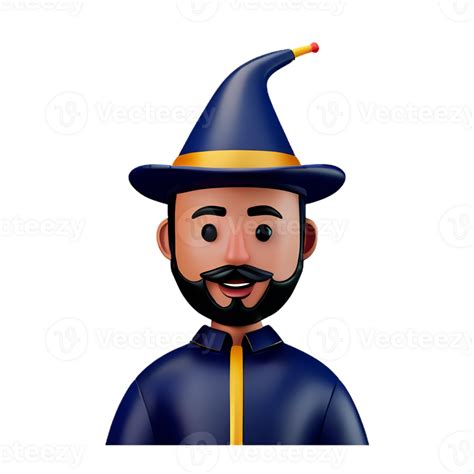 Wizard Face 3d Rendering Icon Illustration 29351067 Png