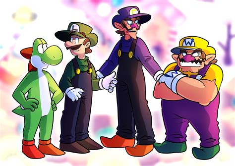 Wario And Waluigi Vs Mario And Luigi
