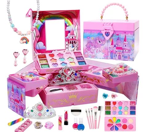 Kit De Maquiagem Infantil Para Brincar Conjunto De Maquiagem Frete Grátis