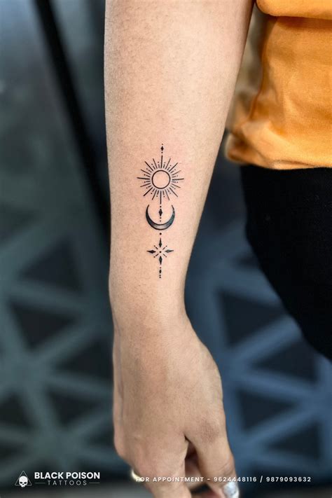 Sun And Moon Tattoo Designs 36 Pcs Sun Moon Tattoos 3