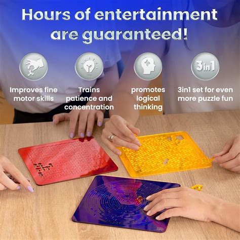 Plexiglass Colours Puzzle Trio