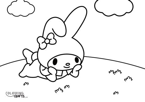 Hello Kitty My Melody Coloring Pages