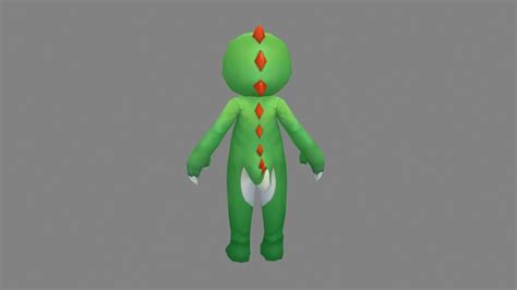 3d Model Cartoon Dragon Costume Cosplay Vr Ar Low Poly Cgtrader