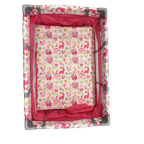 Corral Cuna Rosado Peke Grande Aki