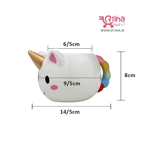 مشاهده قیمت و خرید ماگ تک شاخ طرح یونیکورن 3dسرامیکی