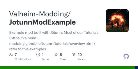 Github Valheim Moddingjotunnmodexample Example Mod Built With Jötunn Most Of Our Tutorials