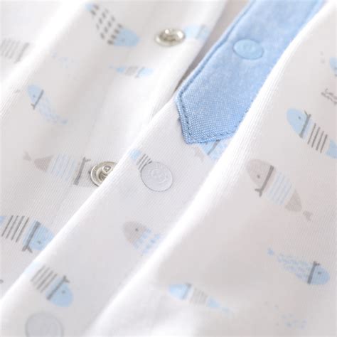 丽婴房童装男宝宝夏季全棉连体衣短袖哈衣爬服连身装新款虎窝淘