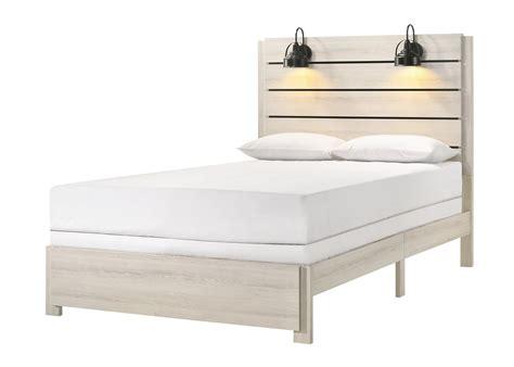 Crown Mark Carter B6810 Q Bed Carter Rustic Queen Platform Bed With