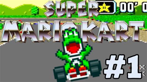 Playing The Very First Mario Kart Super Mario Kart Nintendo