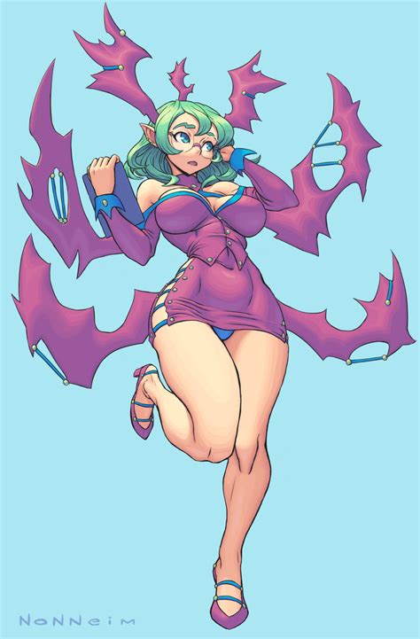 Rule 34 Atrene Glasses Green Eyes High Heels Nonneim Notepad Oc