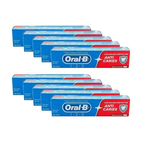 Kit Creme Dental Oral B 1 2 3 Anti Caries 70g C10un