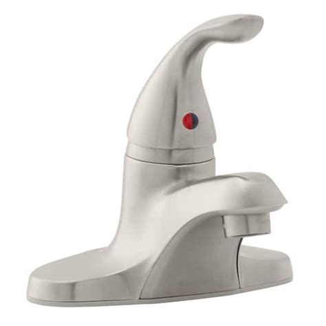 Glacier Bay 4 In Centerset Single Handle Bathroom Faucet In Brushed