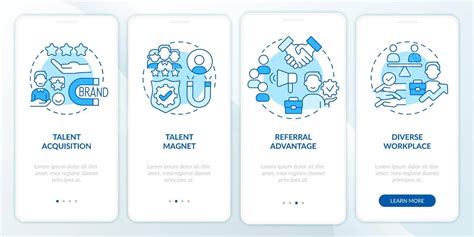 Hr Branding Blue Onboarding Mobile App Screen Site Layout Presentation