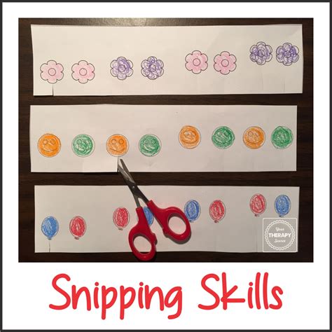 Scissor Snipping Freebie Your Therapy Source
