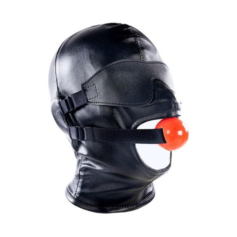 Bdstyle Bondage Hood With Blindfold And Mouth Gag Female Bdsm Australia