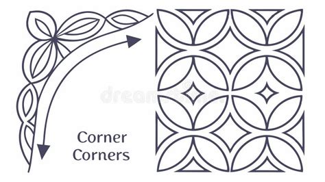Various Corner Patterns Versatile Decorative Elements Design Variety