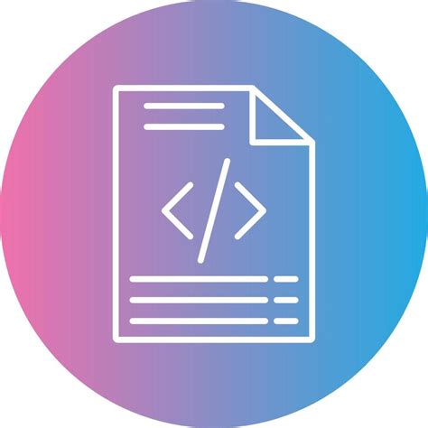 Coding Line Gradient Circle Icon 43439584 Vector Art At Vecteezy