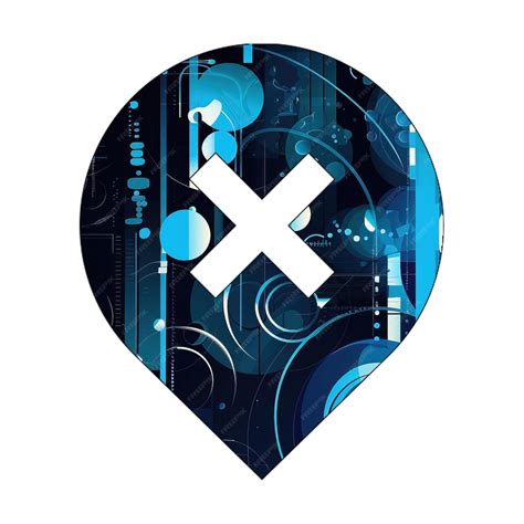 Premium Photo Image Icons Map Marker Cross Blue Spheres Background