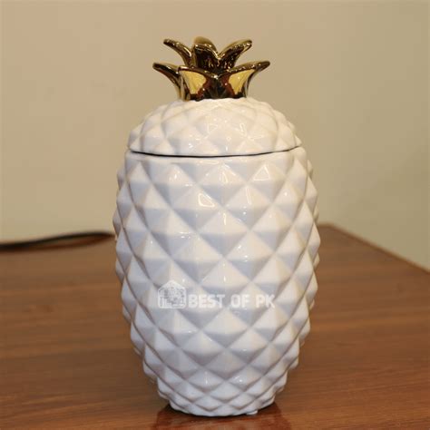 Pineapple Candy Jar White Best Prices Of 2023 Buy Online Maison