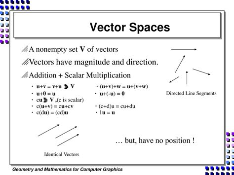 Ppt Geometry And Mathematics For Computer Graphics Powerpoint