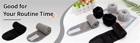 Aco Uint 6pcs Spa Headbands And Wrist Washbands Set Makeup