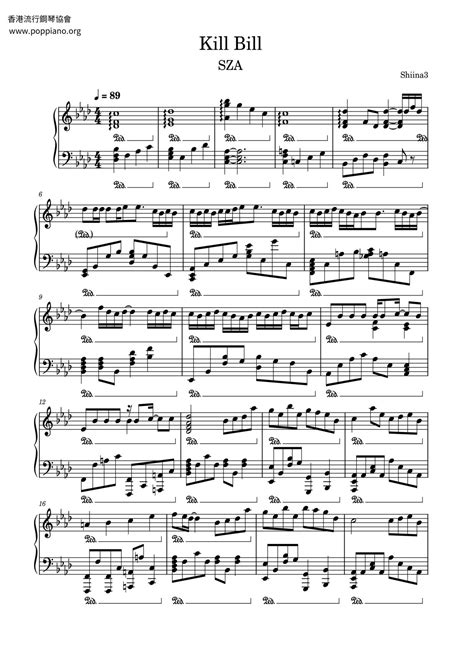 Kill Bill Sheet Music Piano Score Free Pdf Download Hk Pop Piano