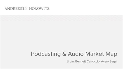 A16z Presentation Decks