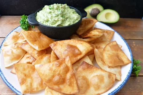 Chips And Guacamole Deliciously Seasoned