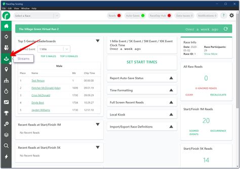 Configure A File Type Stream Raceday Scoring