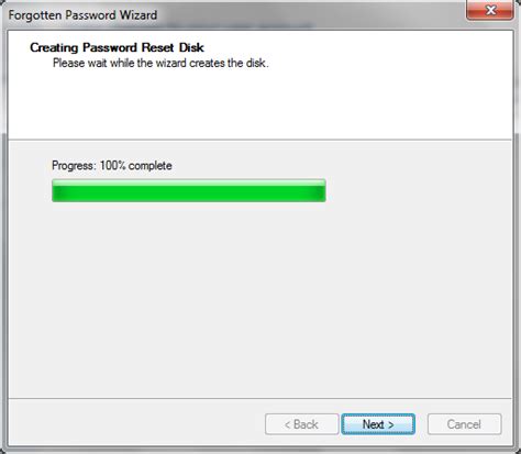 Create Password Reset Disk