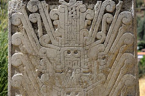 Chavín De Huantar Stele 2 Cordillera Blanca Pictures Peru In