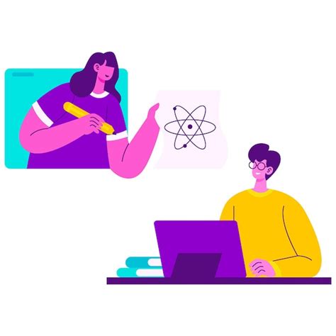 Premium Vector Education Online Learning Group Discussion