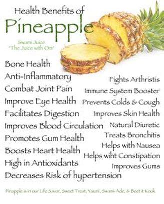 Health Benefits Of Pineapple