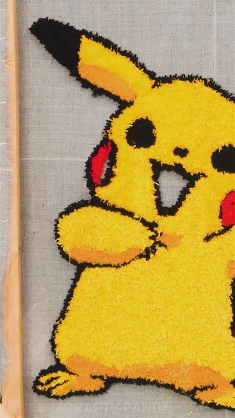 Tufted Pikachu Rug And More Diy Rug Rope Crafts Diy Rug Hooking